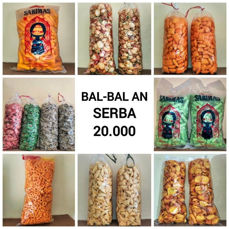 Jual Snack Kiloan Serba 20 Ribuan / Snack Bal Serba 20 Ribuan | Shopee ...