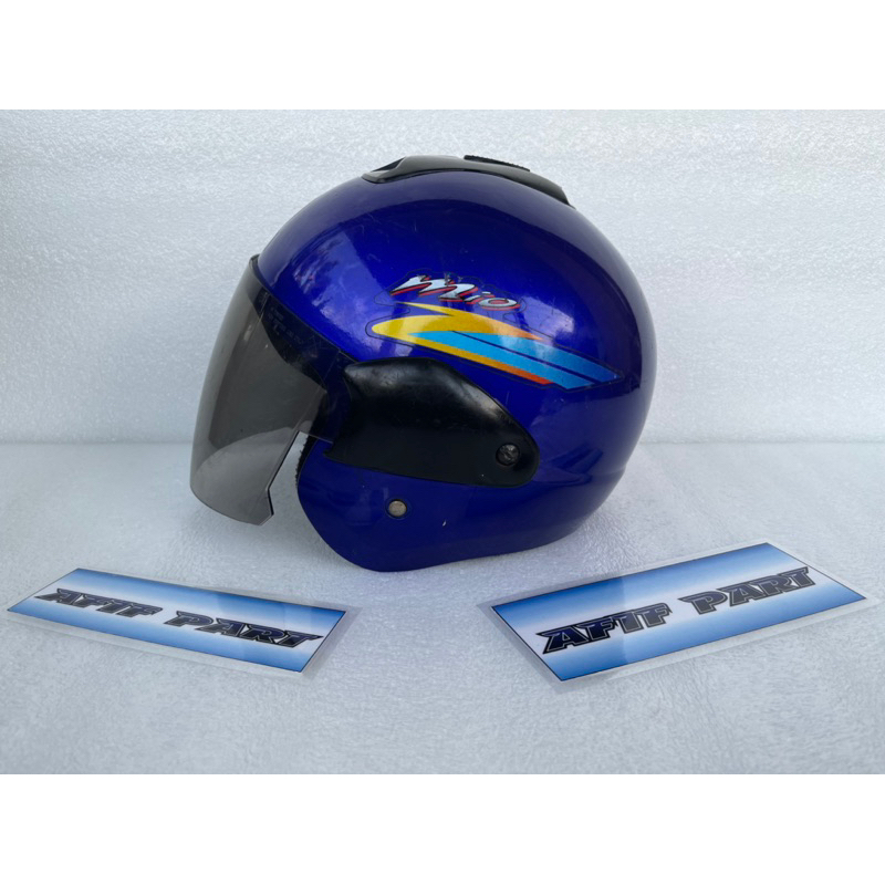 Jual HELM YAMAHA MIO BIRU CLASIK SPORTY ORIGINAL | Shopee Indonesia