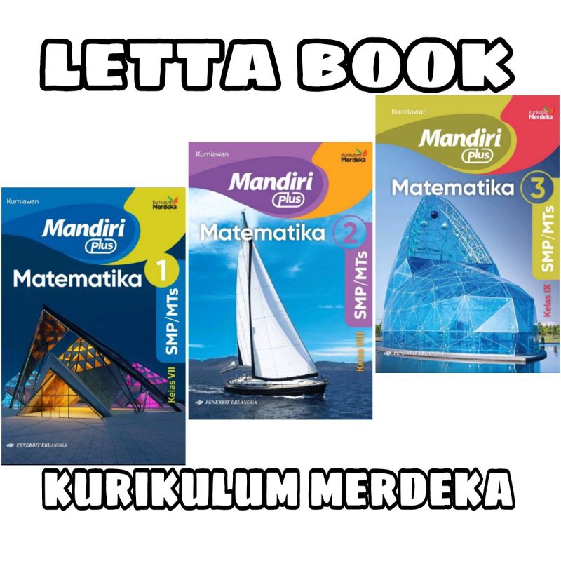 Jual BUKU MANDIRI PLUS MATEMATIKA KELAS 7 8 9 SMP/MTs ERLANGGA KURIKULUM MERDEKA | Shopee Indonesia