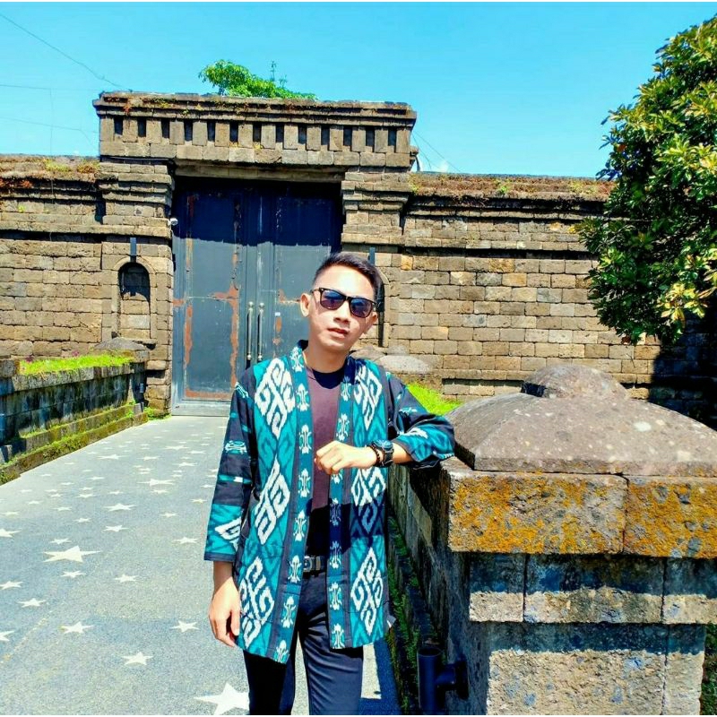 Jual OUTER KIMONO PRIA TENUN TORAJA WARNA TOSKA PALING MURAH | Shopee ...