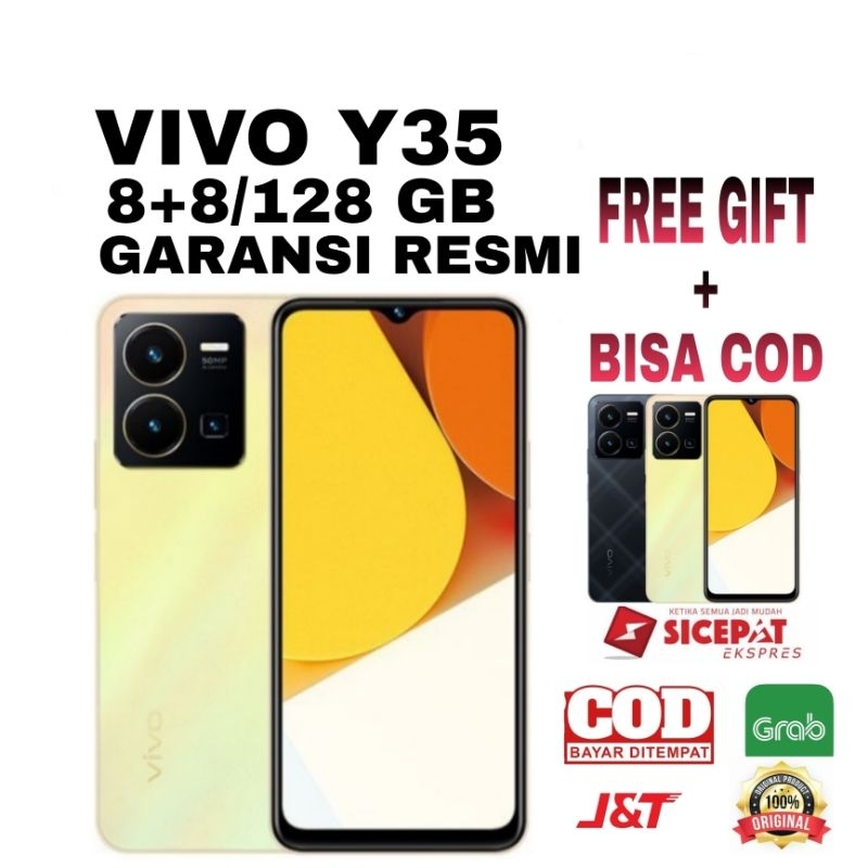 Jual Vivo Y35 8+8/128 GB Garansi Resmi | Shopee Indonesia