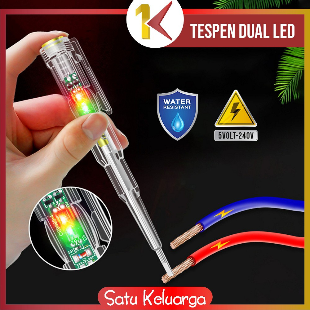 Jual SK-C1065 Tespen Dual LED Obeng Tester Listrik With Indicator ...