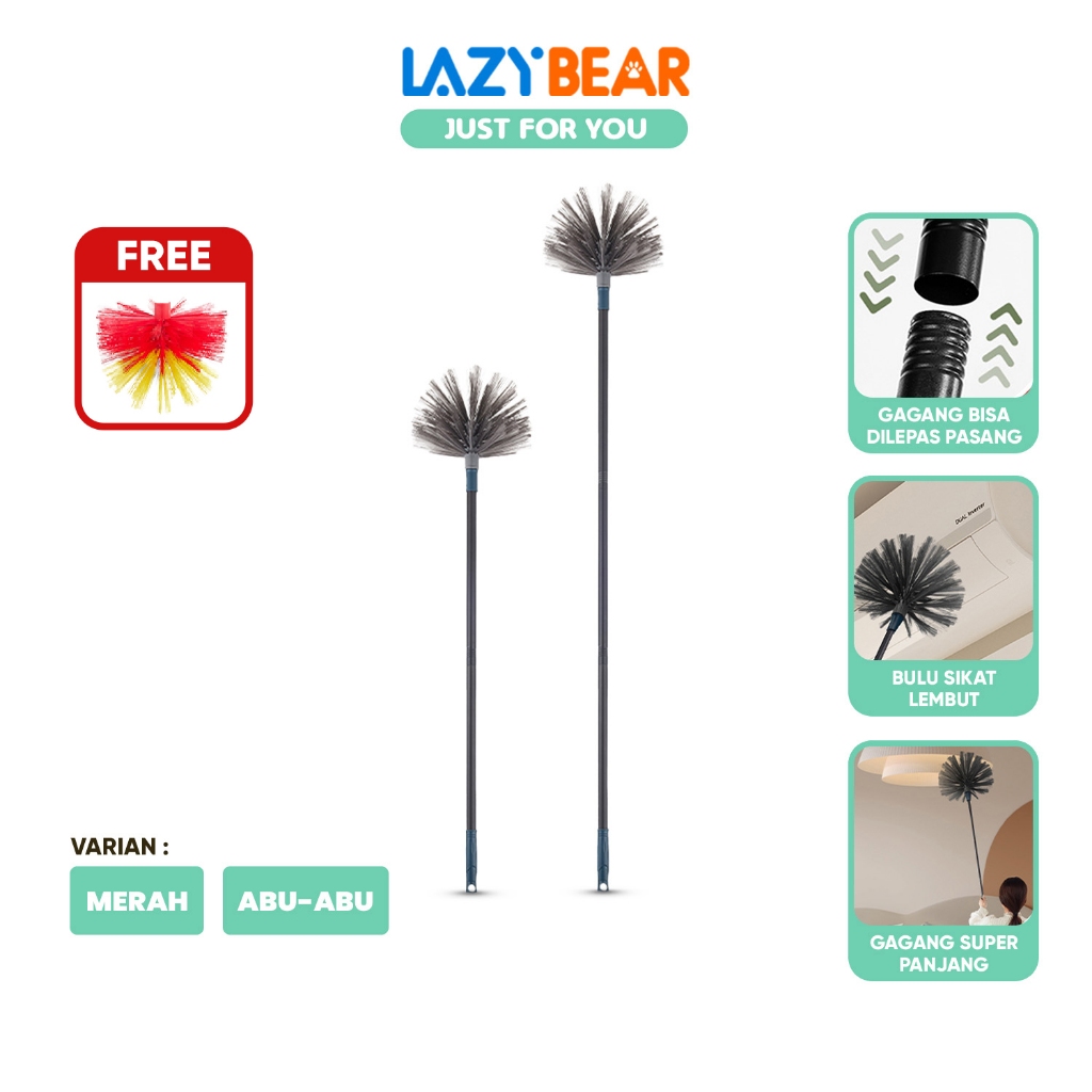 Jual LAZY BEAR Sikat / Sapu Pembersih Langit-Langit Rumah D48 Sapu ...