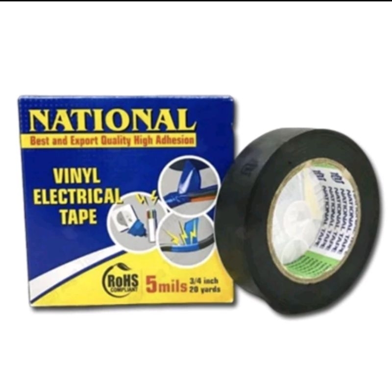 Jual ISOLASI NATIONAL / ISOLASI KABEL LISTRIK 3/4 INCI X 20 YARD ...