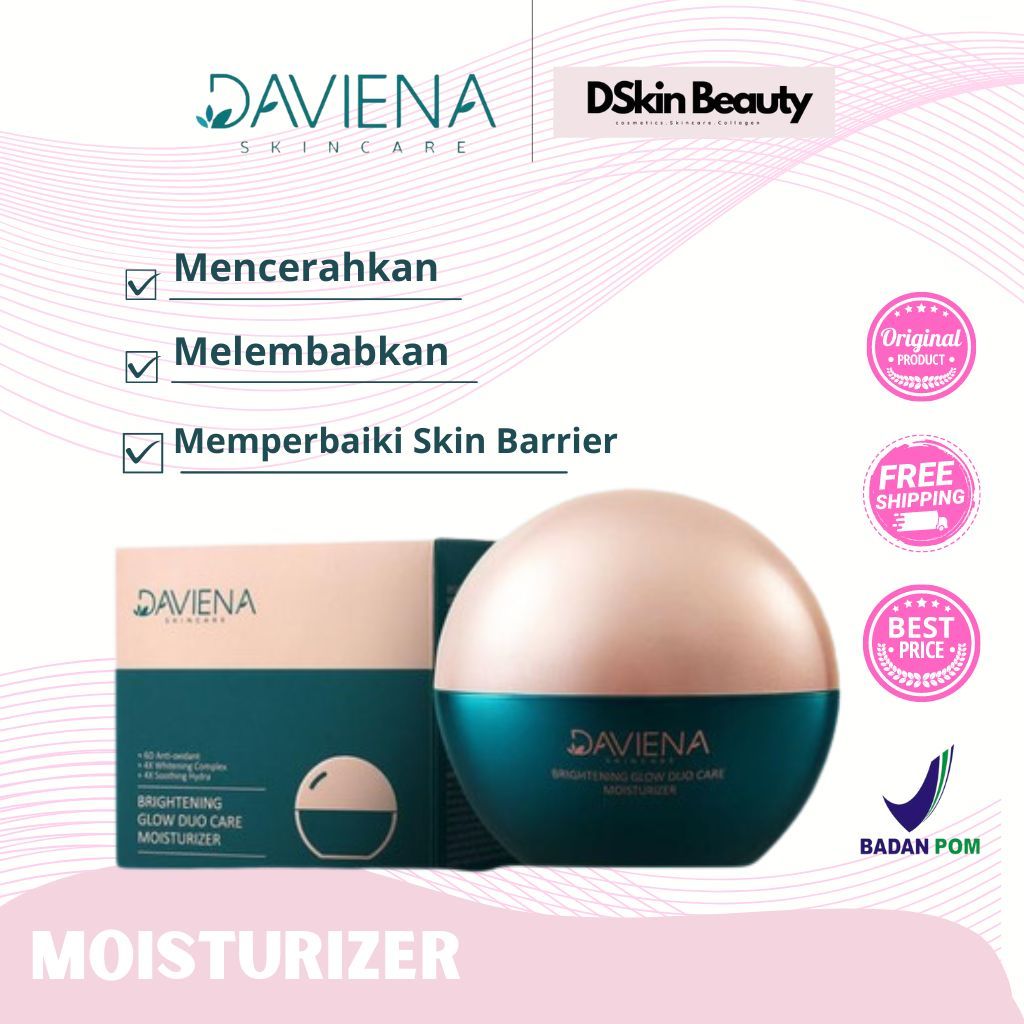 Jual DAVIENA SKINCARE - BRIGHTENING GLOW DUO CARE MOISTURIZER ...