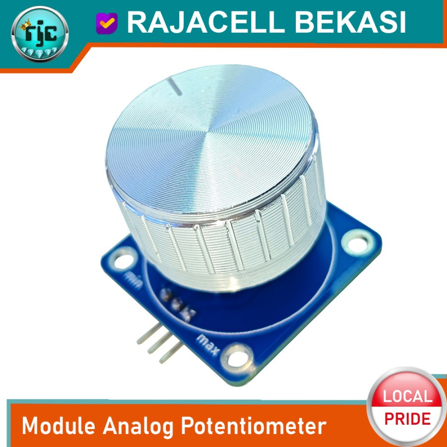 Jual Module Potentiometer Adjustable Potensiometer Rotary Sensor Module ...
