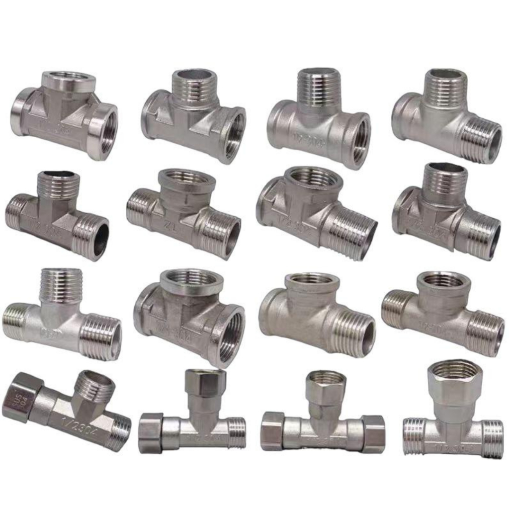 Jual Tee Sambungan Fitting Drat Hidup Dalam Luar 1/2” / 3/4” / 1” Kualitas Super Stainless Steel ...