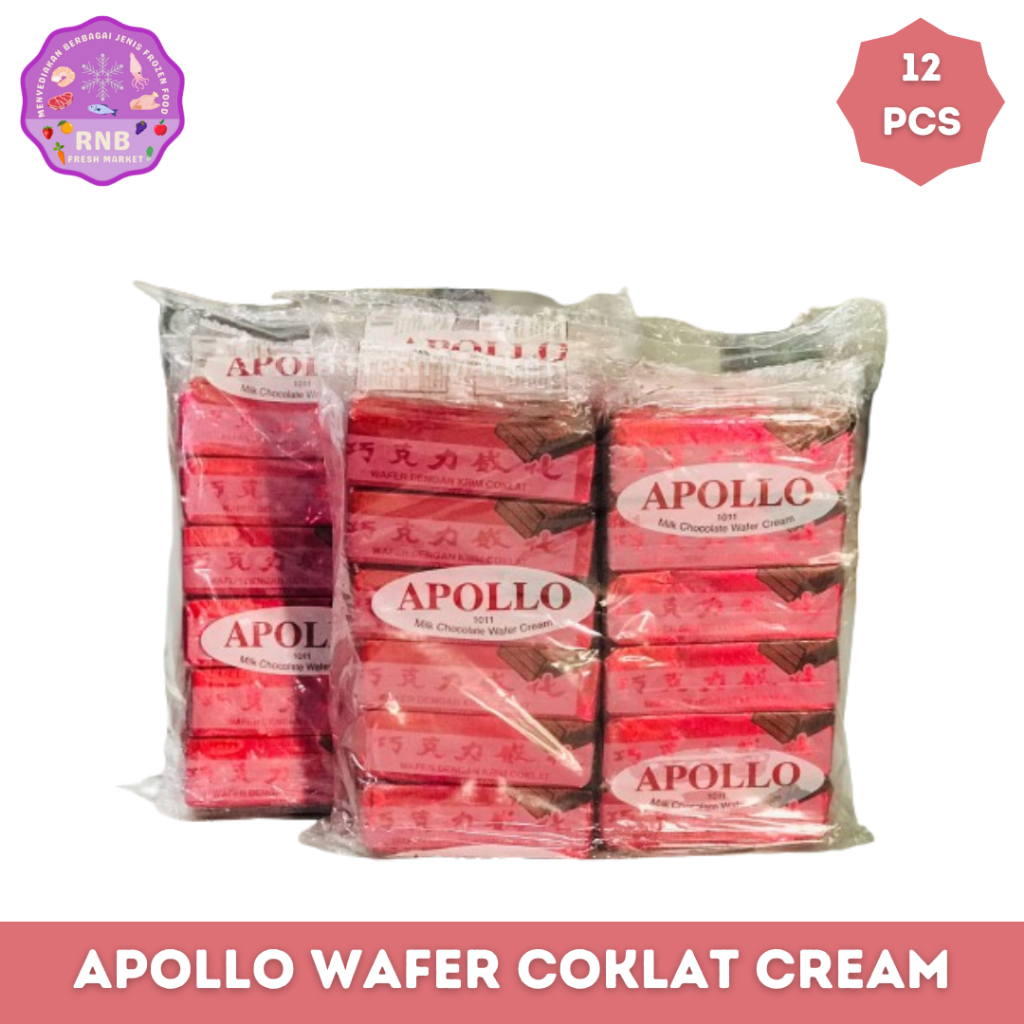 Jual Apollo Milk Chocolate Wafer Cream Netto 12 Gram X 48 Pcs | Shopee ...