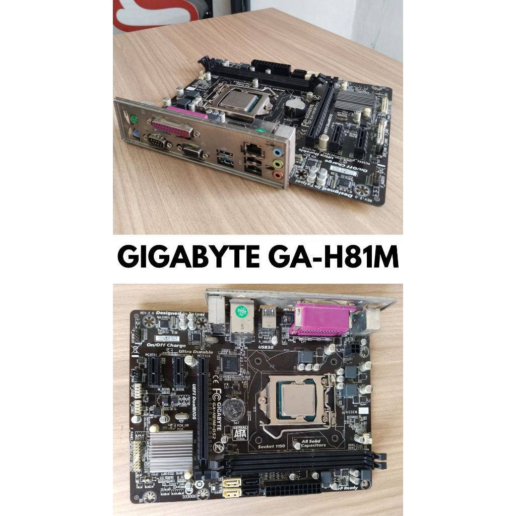 Jual MOTHERBOARD GIGABYTE H81 SUDAH UPDATE BIOS | Shopee Indonesia