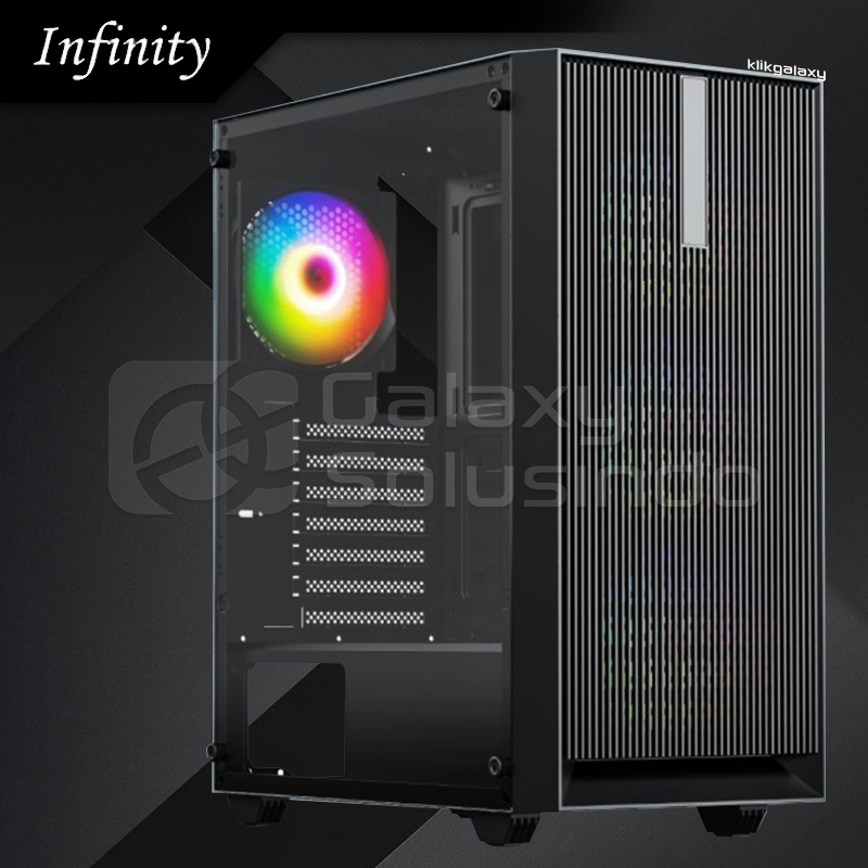 Jual Infinity by Enlight ASCALON Tempered Glass ATX Gaming Case ...