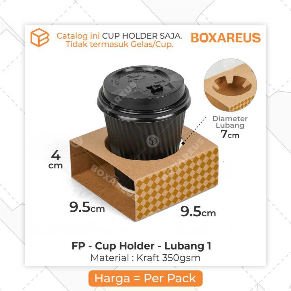 Jual Cup Holder Tatakan Minuman Takeaway Tray Gelas | FP Cup Holder ...