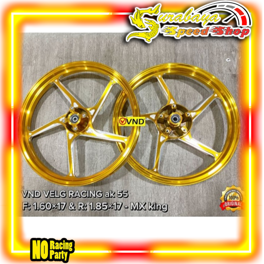 Jual VND Velg Tipe AK 55 Yamaha MX King Ukuran 160/185 Ring 17 Set ...