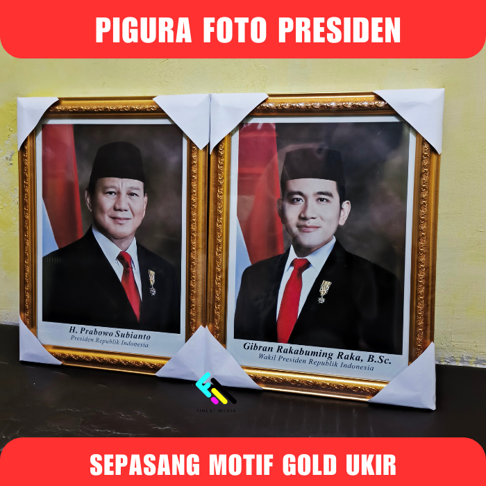 Jual OBRAL PIGURA FOTO PRESIDEN WAKIL PRESIDEN INDONESIA 2024-2029 PRABOWO GIBRAN SEPASANG ...