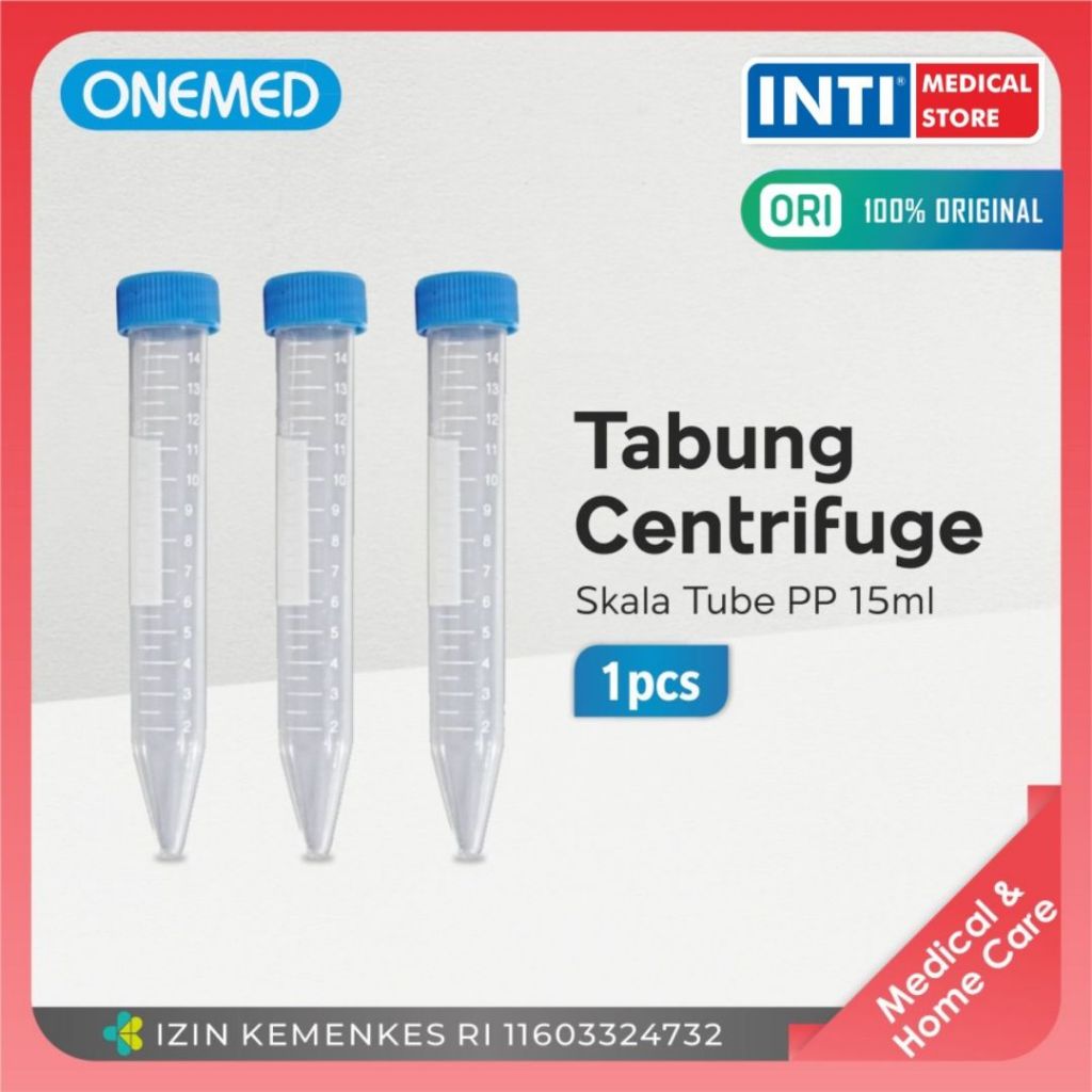 Jual Onemed | Tabung Centrifuge Tube PP 15ml Onemed | Satuan | Shopee Indonesia