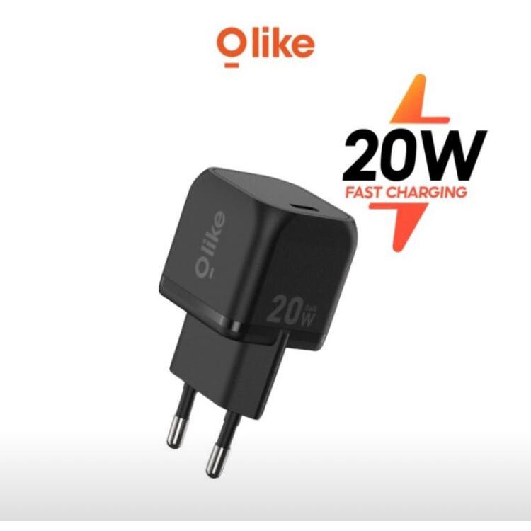 Jual Olike Charger Adaptor GaN 20W SET 3A PD QC 3.0 USB TYPE C To ...