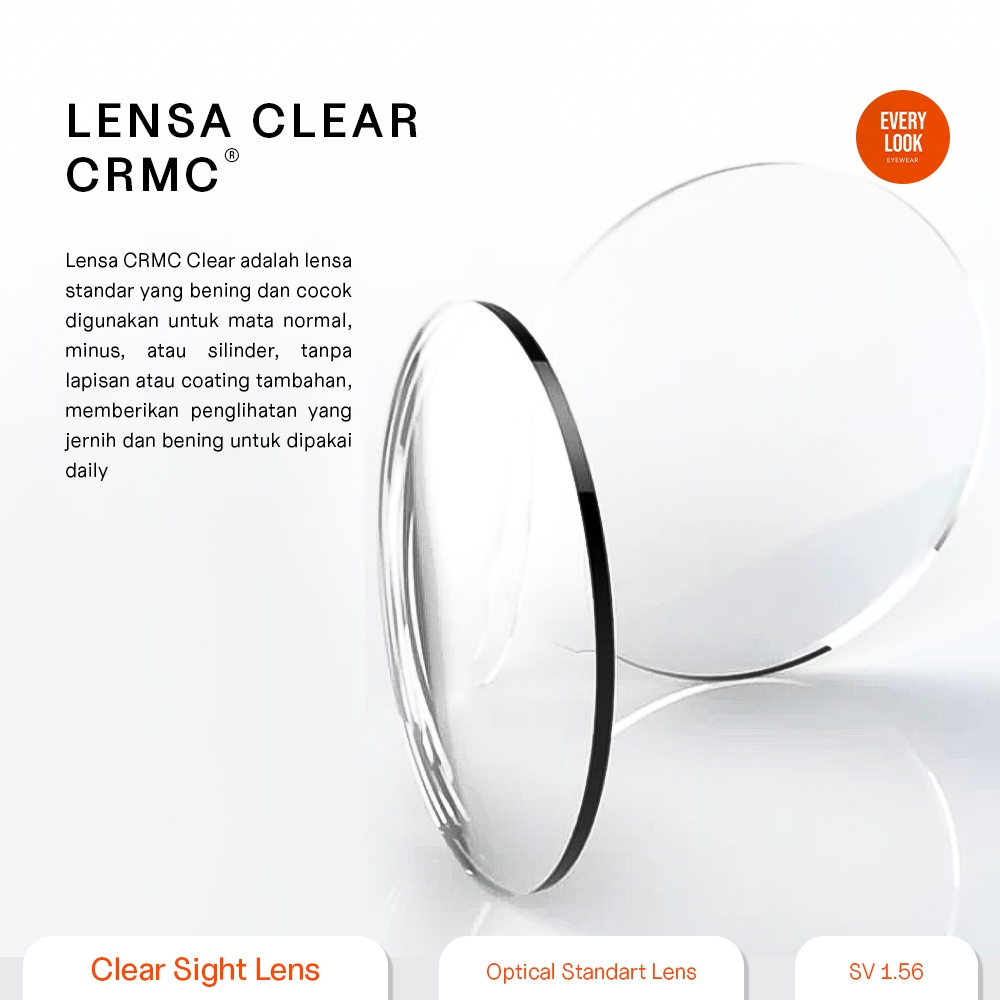 Jual Everylook - Lensa Minus Silinder Plus Bening Clear CRMC | Shopee ...