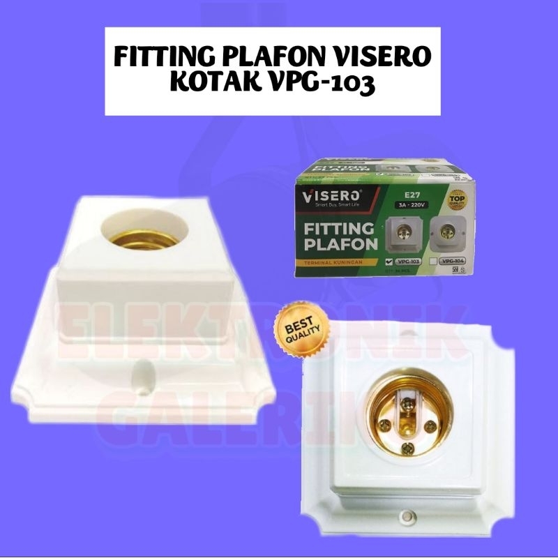 Jual FITTING VISERO PLAFON KOTAK VPG-103 | Shopee Indonesia