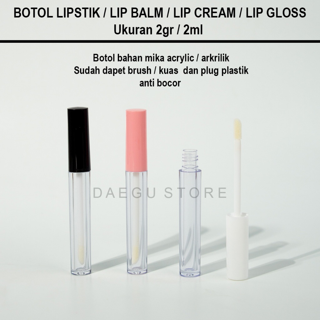 Jual Botol Lipstik / Lip Gloss / Lip Tint / Lip Cream / Lip Balm + PLUG ...