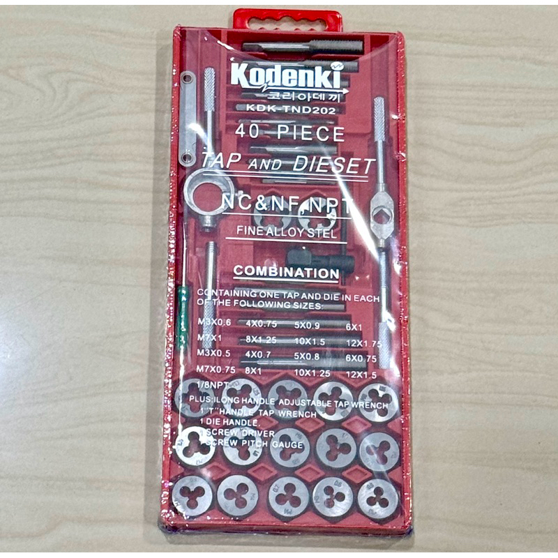 Jual KODENKI 40pcs Tap & dieset set 40pcs mata hand taps + mata snei ...