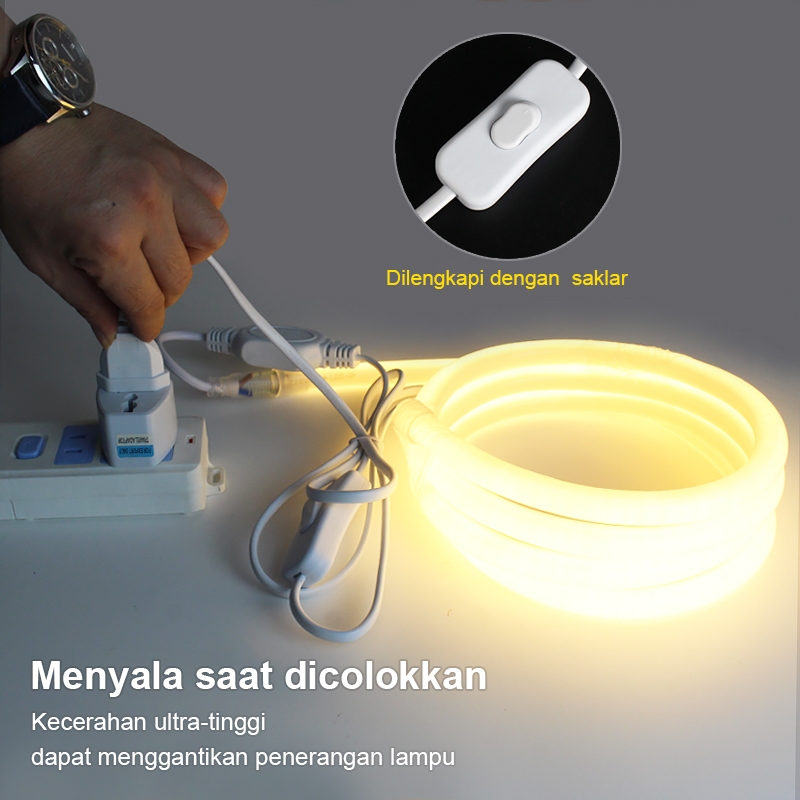 Jual Strip LED Neon Fleksibel 360 Strip Neon Bulat untuk Pencahayaan ...