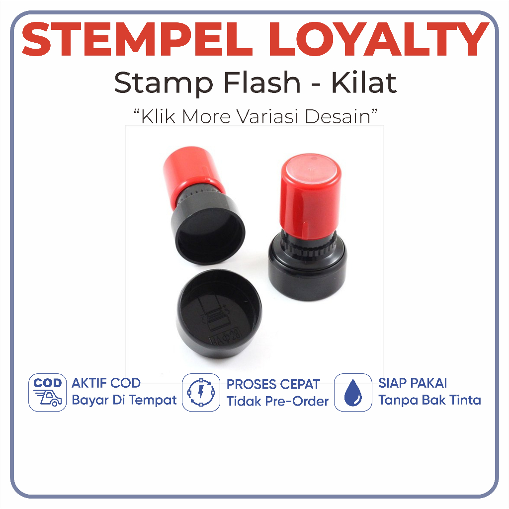Jual STEMPEL KARTU MEMBER/LOYALTY CARD CUSTOM DESAIN FREE 1WARNA ...