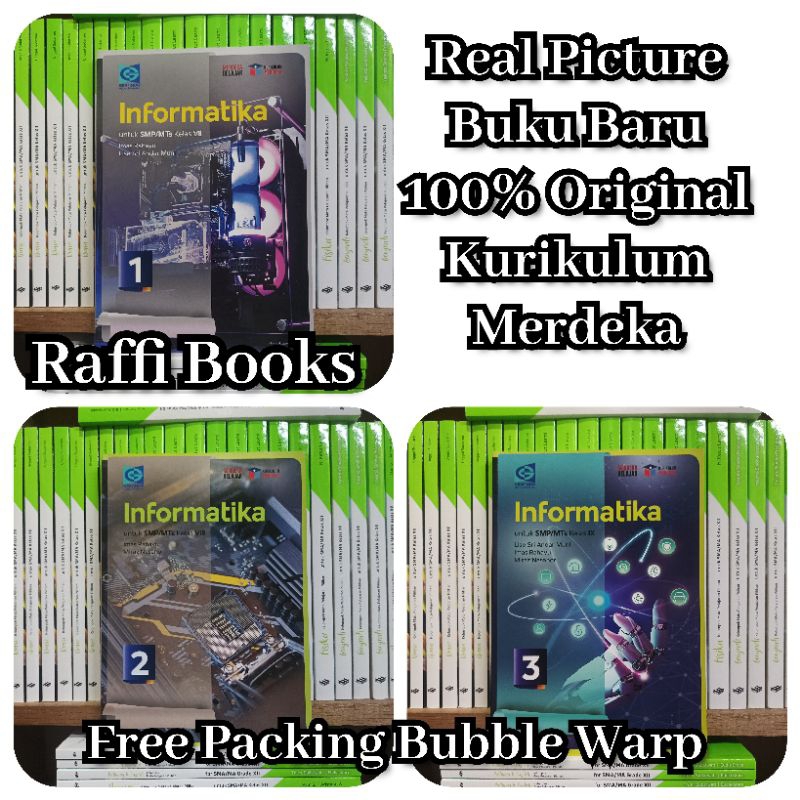 Jual Buku Informatika Kelas 1 2 3 / 7 8 9 SMP Grafindo Kurikulum Merdeka | Shopee Indonesia