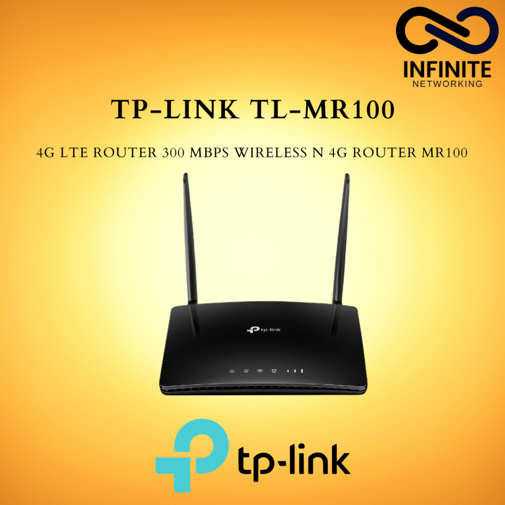 Jual Tp-link TL-MR100 4G LTE Router 300 Mbps Wireless N 4G Router MR100 ...