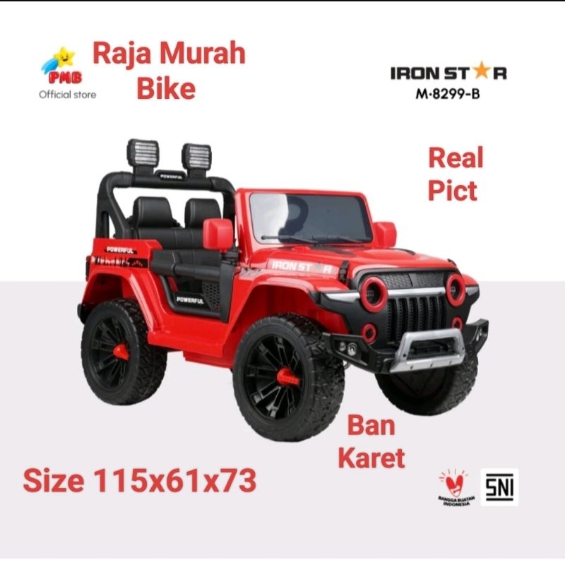 Jual Mobil Aki Jeep PMB 8299B Ban Karet Iron Star Mobilan Aki Jeep PMB 8299B Iron Star Ban Karet ...