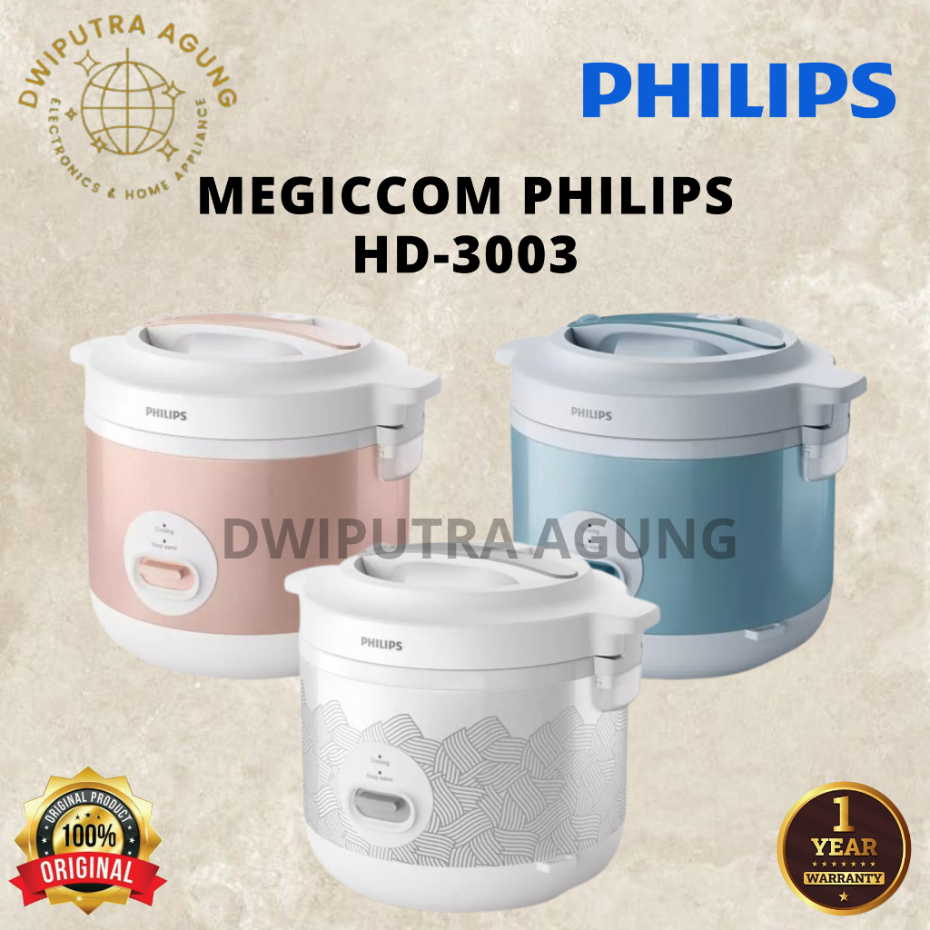 Jual RICE COOKER HD 3003 MEGIC COM PHILIPS HD3003 / HD-3003 GARANSI ...