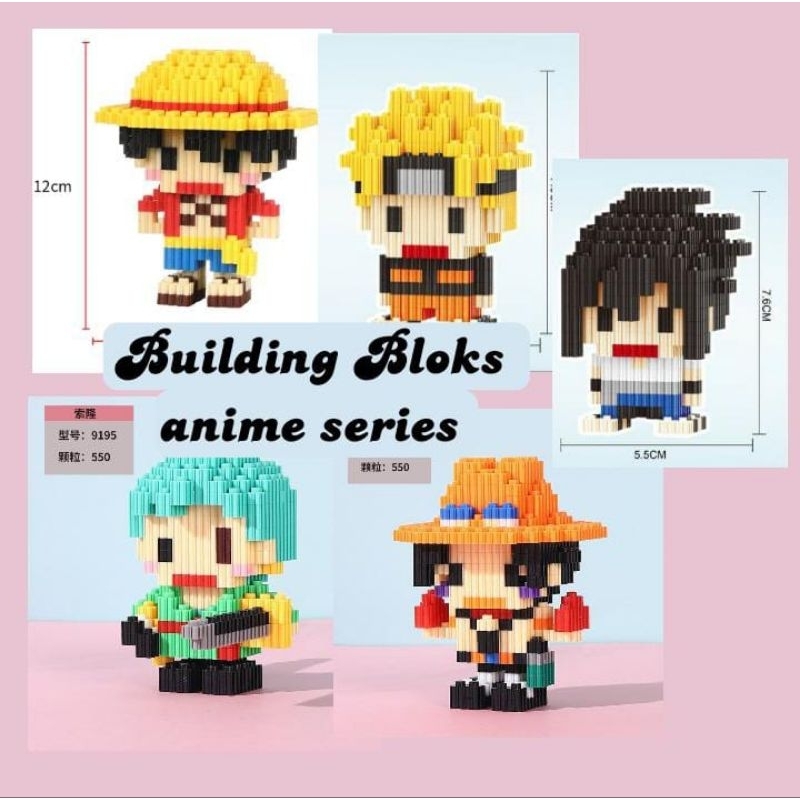 Jual mainan balok mini bricks nano block anime series | Shopee Indonesia