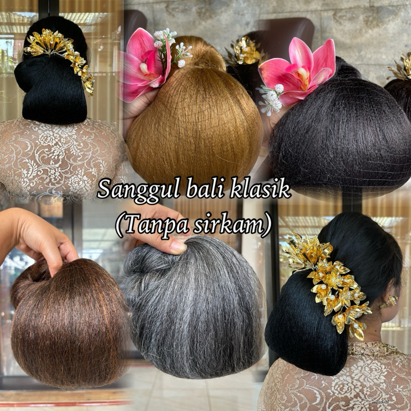Jual sanggul bali klasik/ sanggul tanpa sirkam/ sanggul modern | Shopee ...