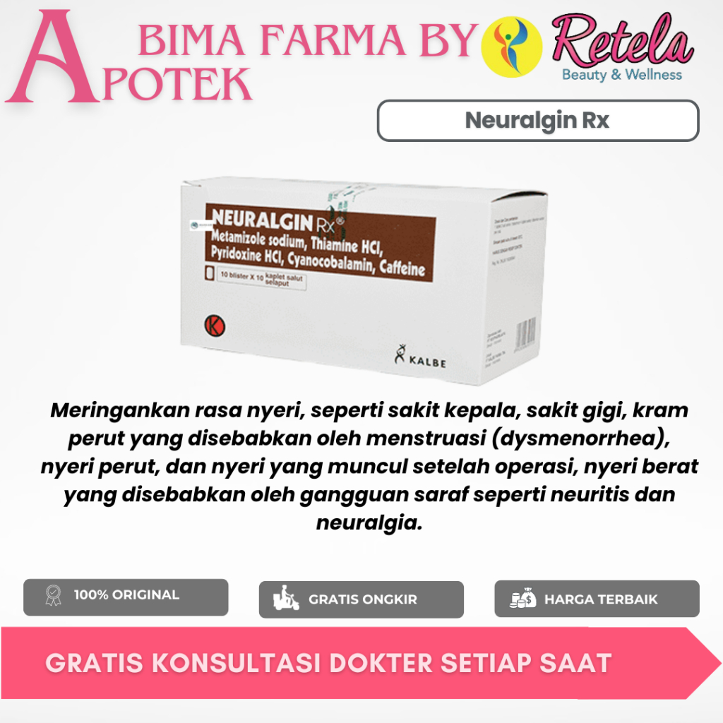 Jual Neuralgin Rx 500 Mg1 Strip 10 Kaplet | Shopee Indonesia