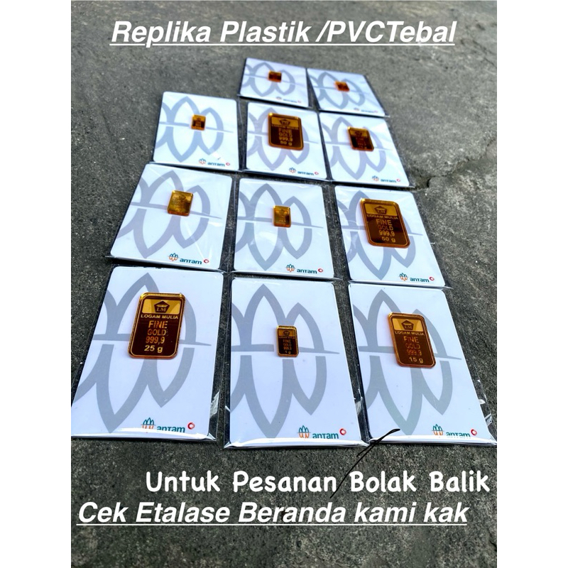 Jual REPLIKA ANTAM REPLIKA LOGAM MULIA REPLIKA PERHIASAN 50 GRAM ...