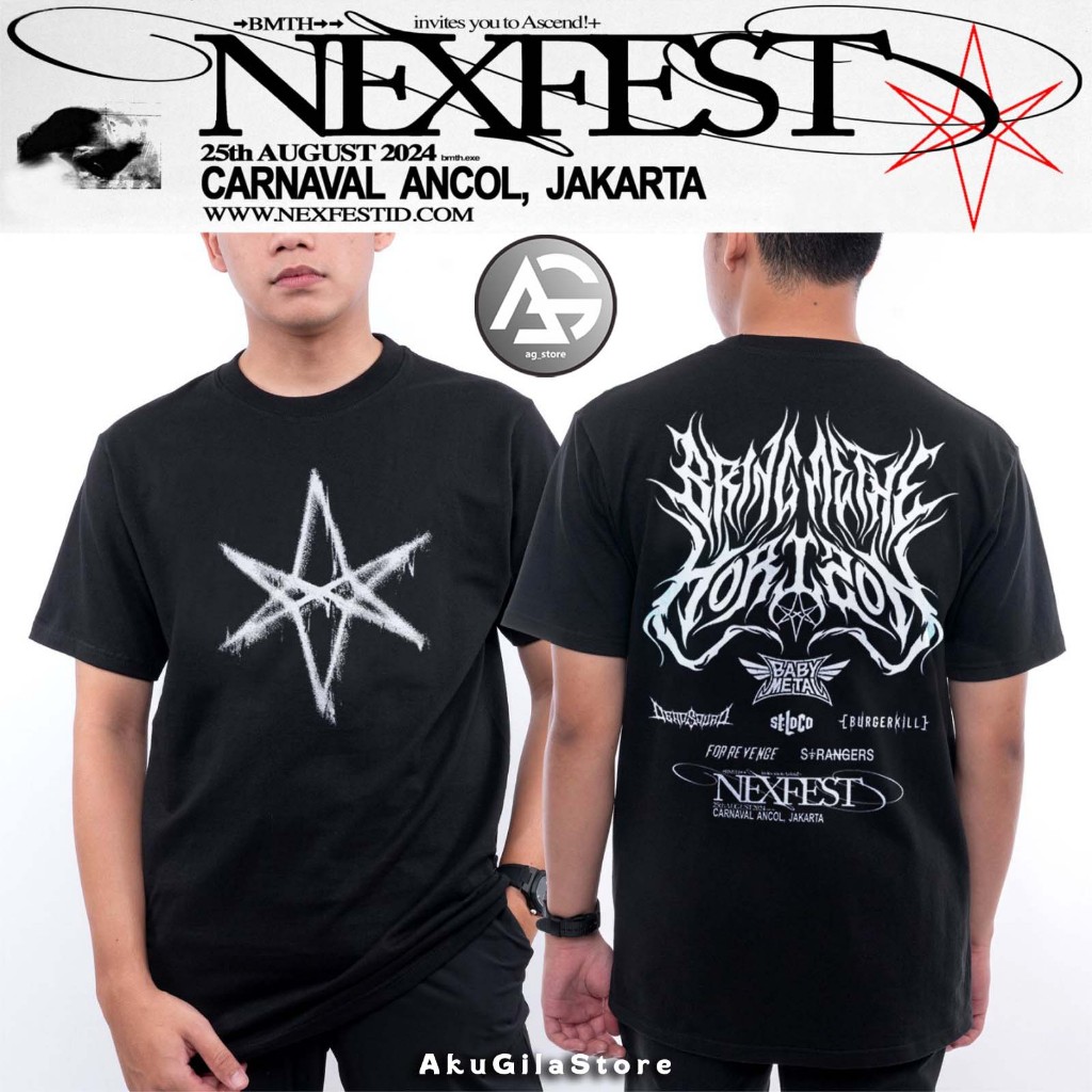 Jual BMTH - BMTH NEXFEST 2024 - KAOS BMTH - BRING ME THE HORIZON ...