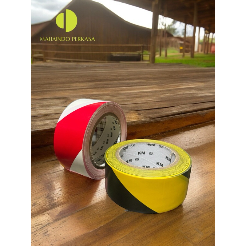 Jual Lakban Lantai Floor Marking Tape KM 88 Police Line Tape 5cm x 33m | Shopee Indonesia