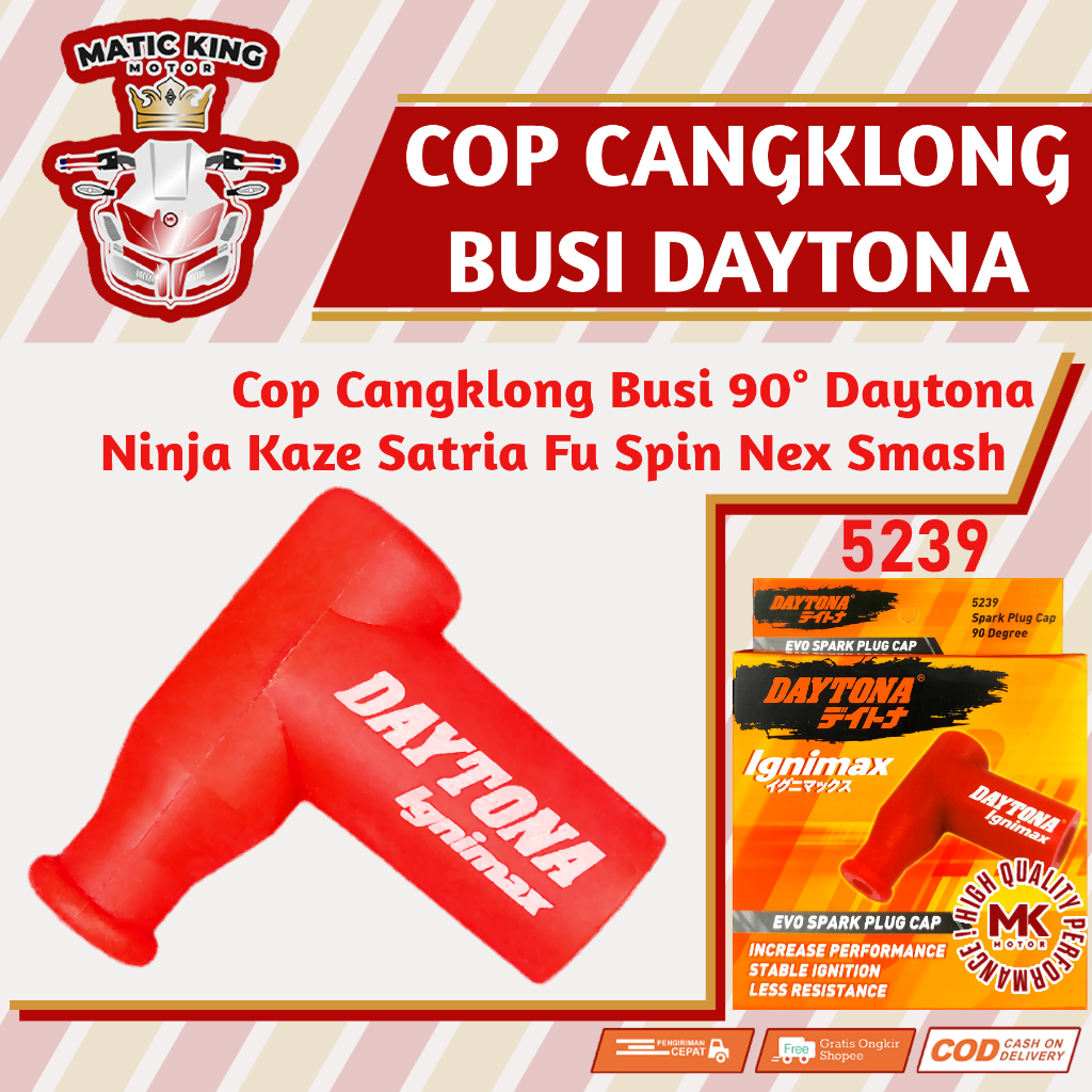 Jual Daytona Cop Cangklong Tutup Kop Kepala Busi Ninja KLX Athelete ...