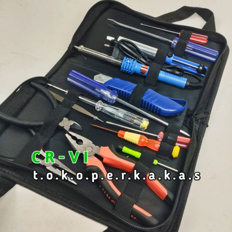 Jual Toolkit Set 14 PCS Sands Toolkit Electronik Set Lengkap Peralatan Soolder Lengkap | Shopee ...