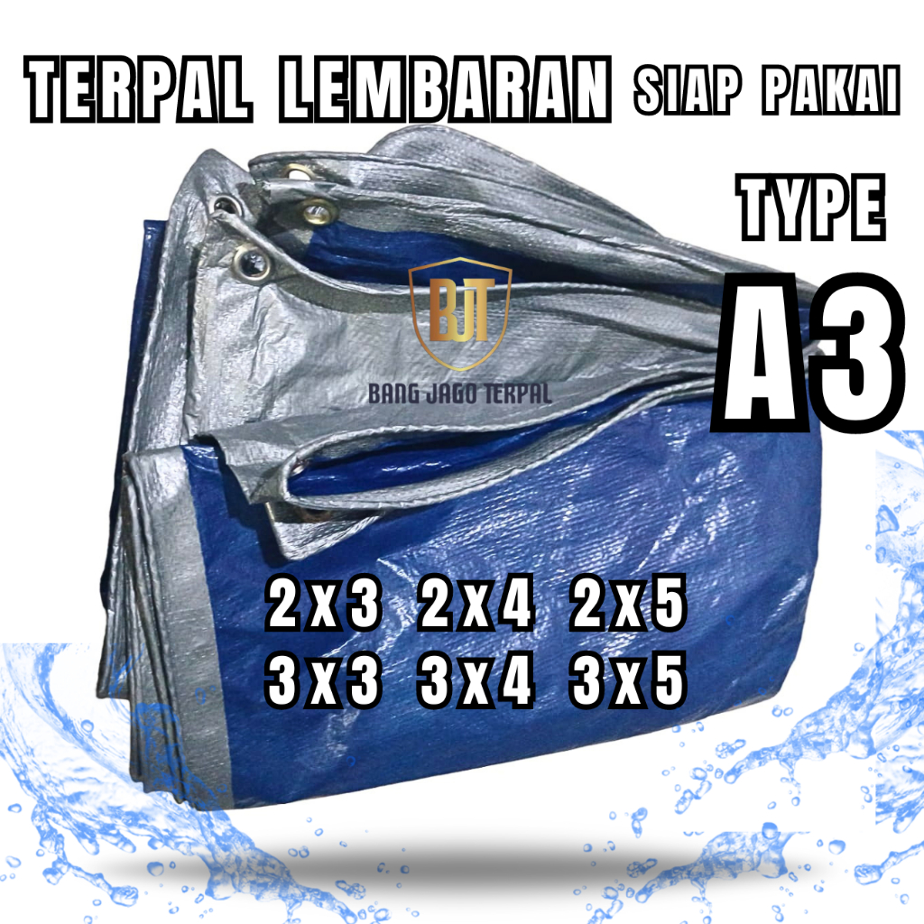 Jual Terpal Plastik 3x4 4x6 2x3meter A3 Tutup Barang Tenda Truk Alas ...