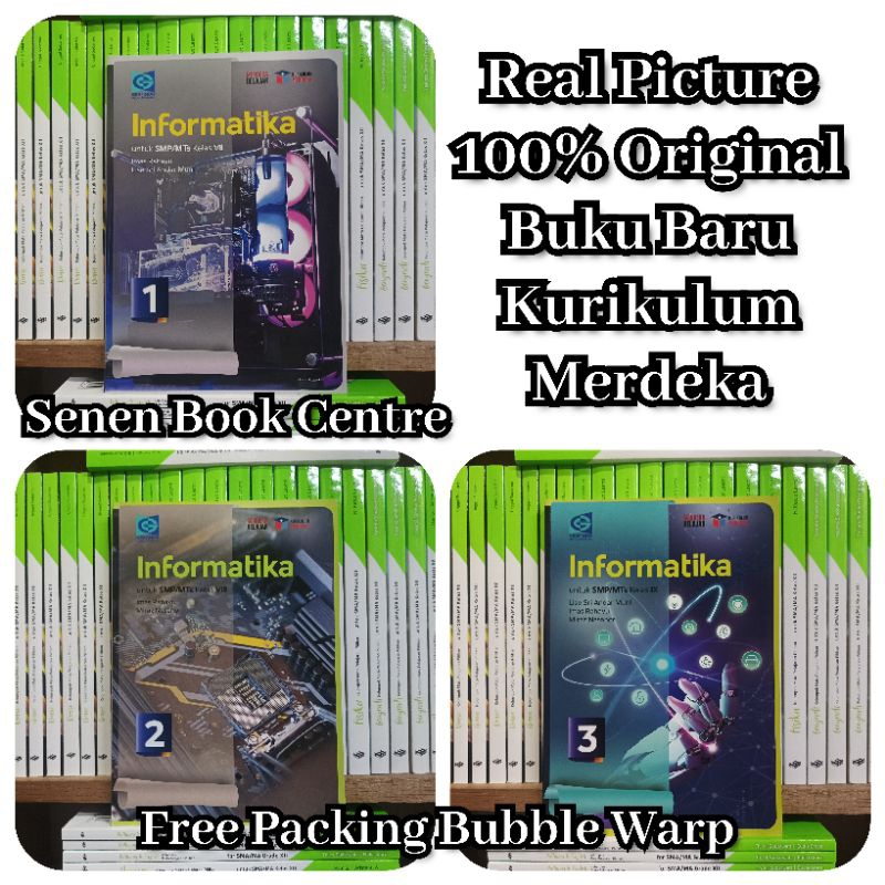 Jual Buku Informatika Kelas 1 2 3 / 7 8 9 SMP Grafindo Kurikulum Merdeka | Shopee Indonesia