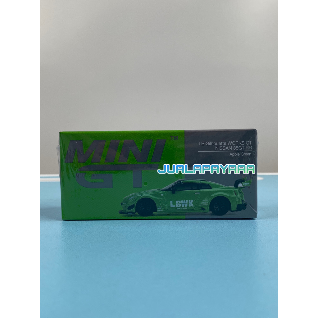 Jual MINI GT 437 NISSAN R35 LBWK GREEN APPLE MINI GT LBWK NISSAN R35 ...