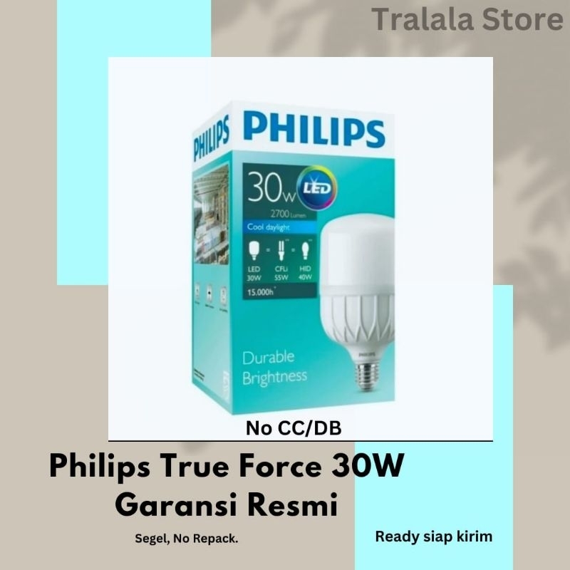 Jual Philips Lampu LED TrueForce 30W 30Watt 30 Watt 6500K True Force ...