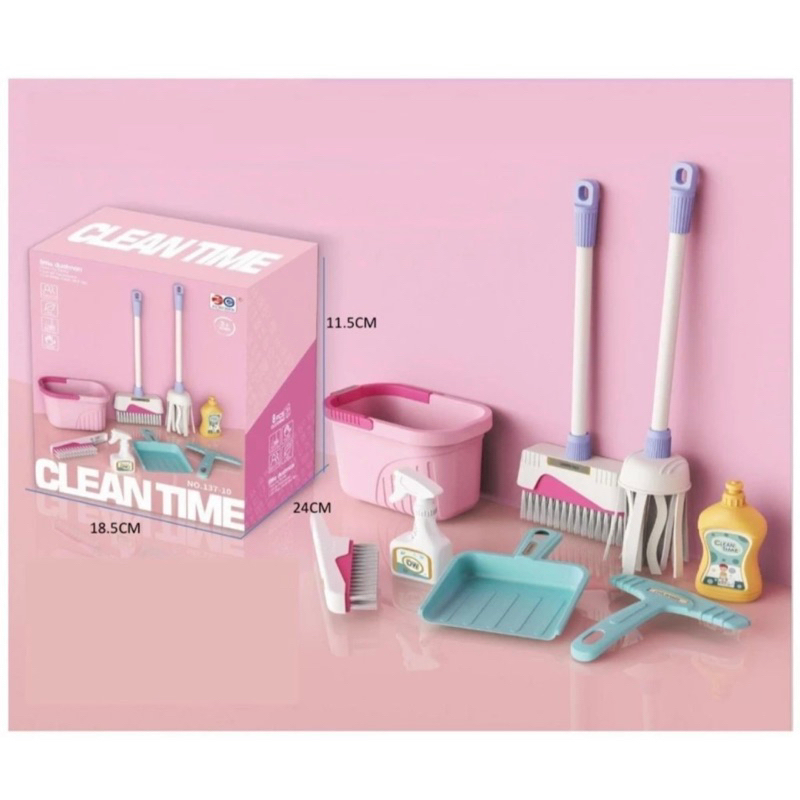 Jual MAINAN CLEANING Time Rool Set / LITTLE HELPER PREMIUM MAINAN ALAT KEBERSIHAN SAPU PEL ...