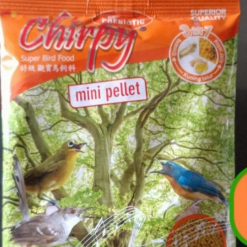 Jual Pakan Pur Burung Chirpy Mini Pelet / Pakan Pleci / Pakan Burung ...