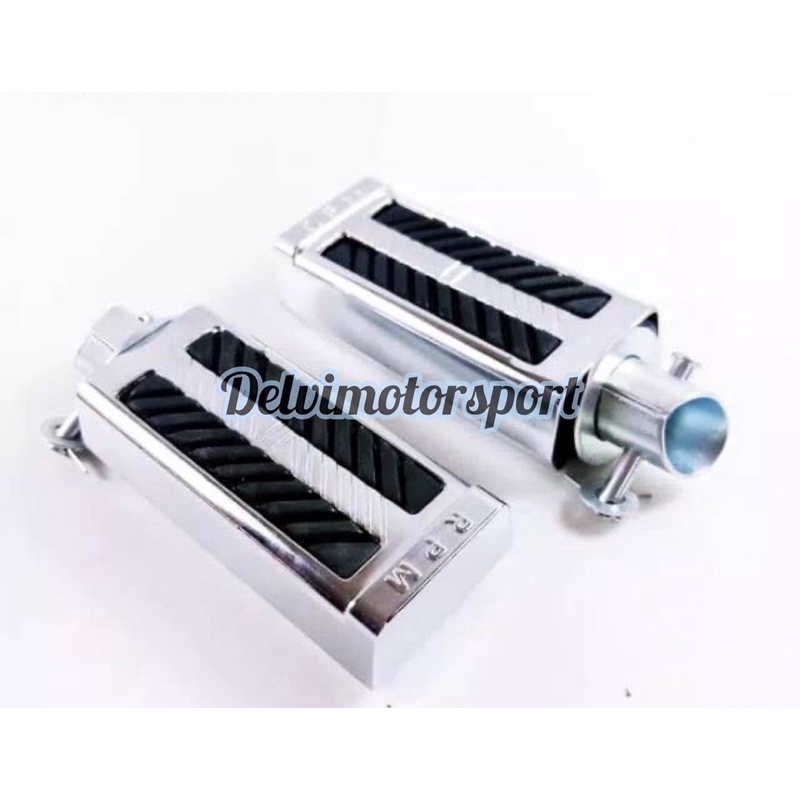 Jual FOOT STEP BELAKANG BESI RPM CHROME MOTOR HONDA YAMAHA BEBEK DLL ...