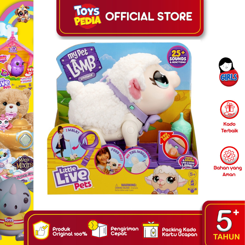 Jual Mainan Interaktif Little Live Pets My Pet Lamb Snowie | Shopee ...
