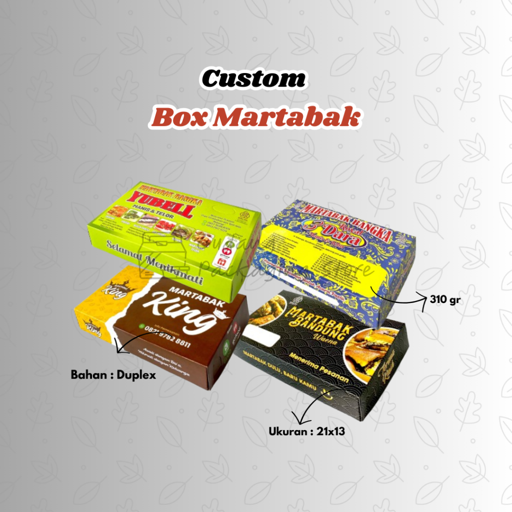 Jual Cetak Custom Box Martabak Ukuran 21x13 | Dus Martabak | Dus ...