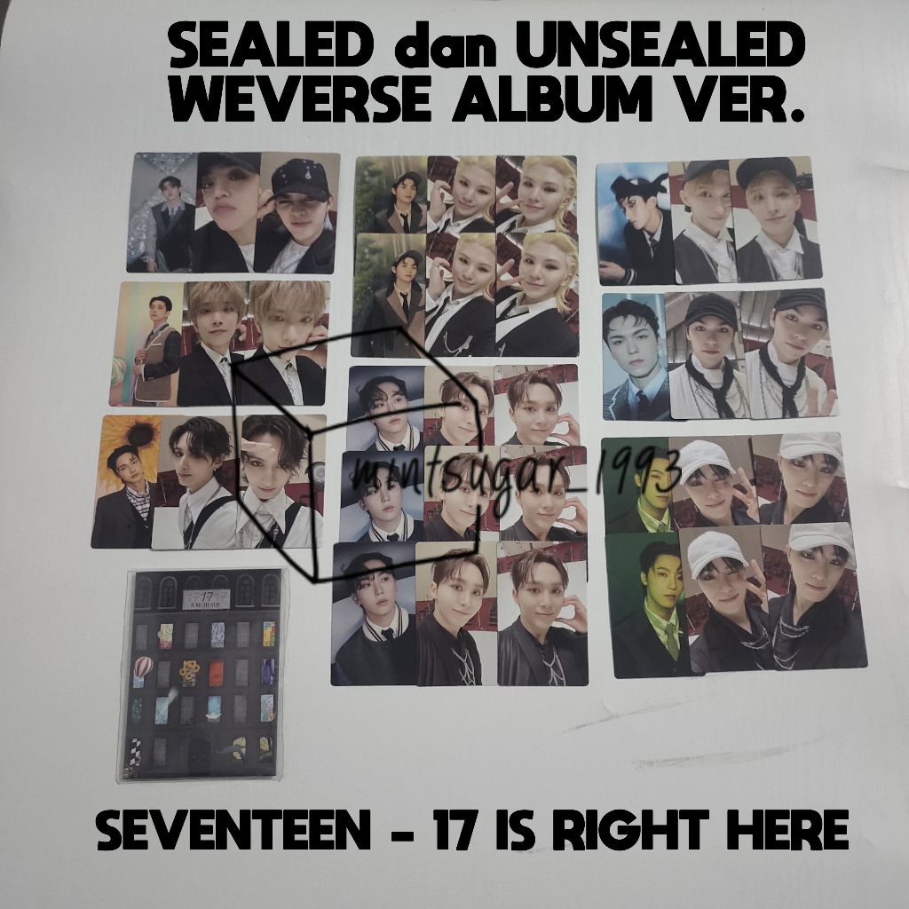 Jual [ READY STOCK SEALED / UNSEALED | NO POB ] SEVENTEEN (세븐틴) BEST ALBUM '17 IS RIGHT HERE ...