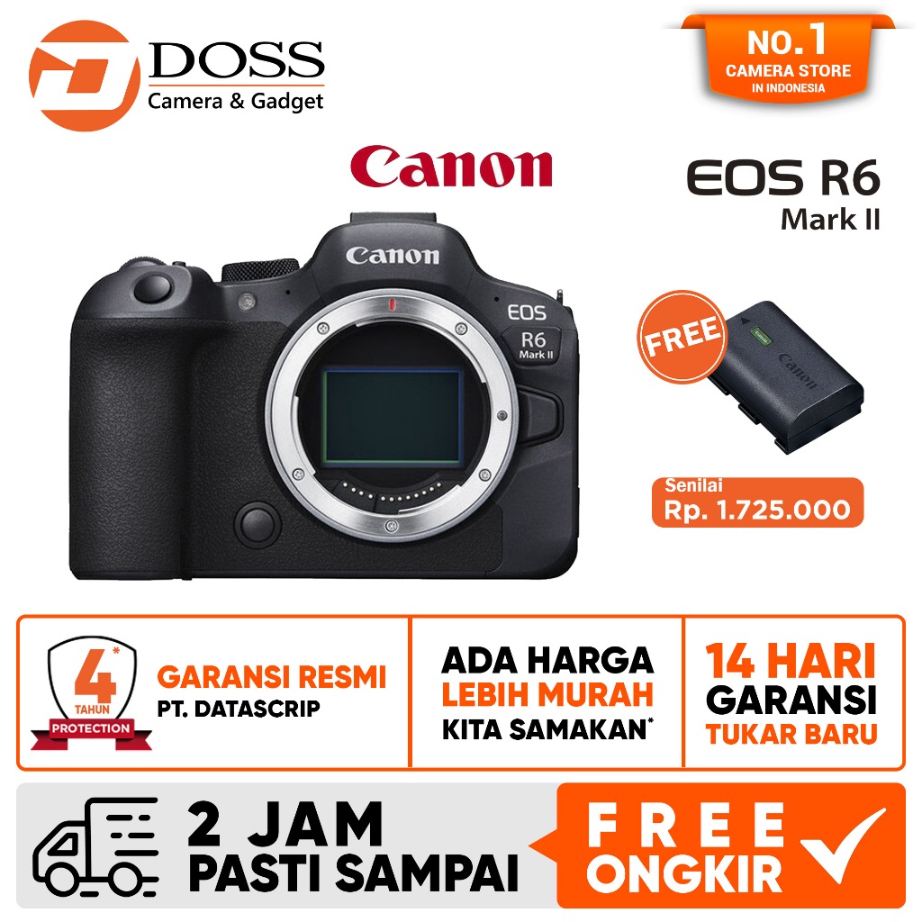 Jual Canon EOS R6II Canon EOS R6 Mark II Body Mirrorless Camera ...