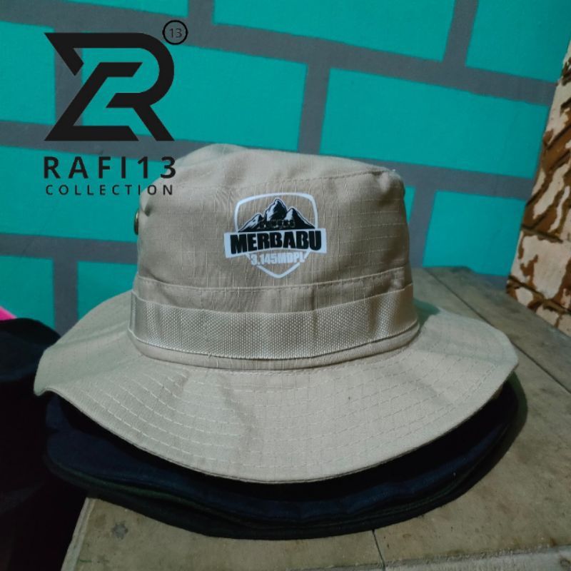 Jual TOPI RIMBA LOGO GUNUNG MERBABU// TOPI OUTDOOR | Shopee Indonesia