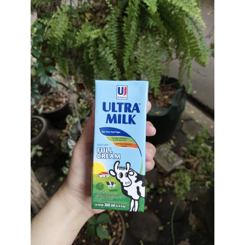 Jual ULTRA MILK ( full cream ) ukuran 200ml 1 dus isi 24 pcs ( khusus ...